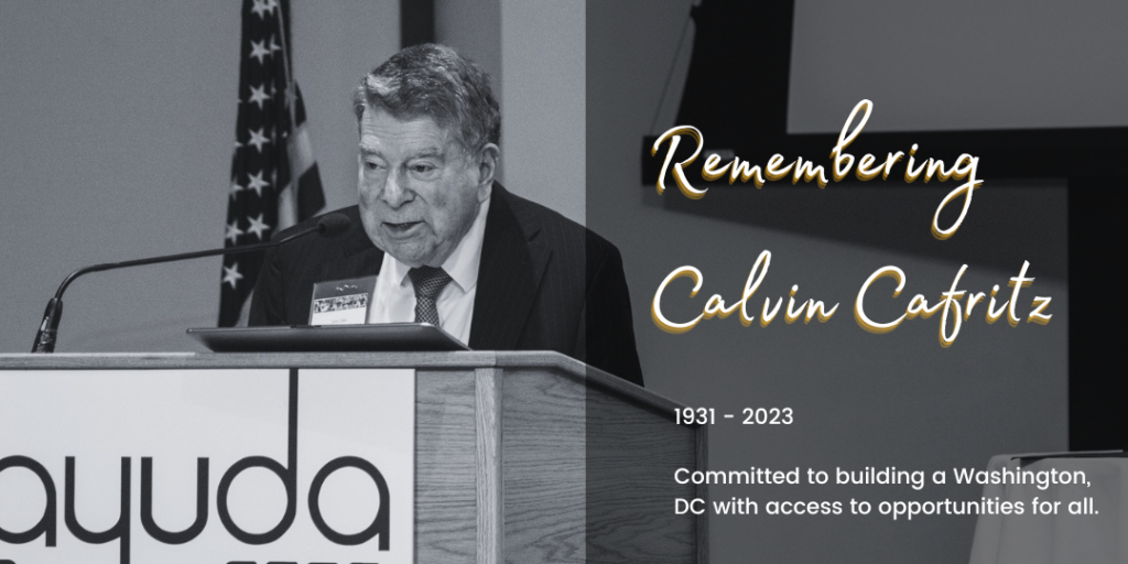 Ayuda Mourns Loss of Immigrant Champion Calvin Cafritz - Ayuda